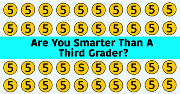 Are You Smarter Than A Third Grader?- Take the quiz